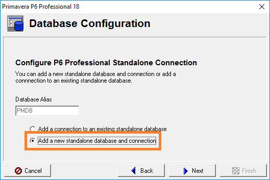 Primavera P6 - Database Configuration (CUApps)
